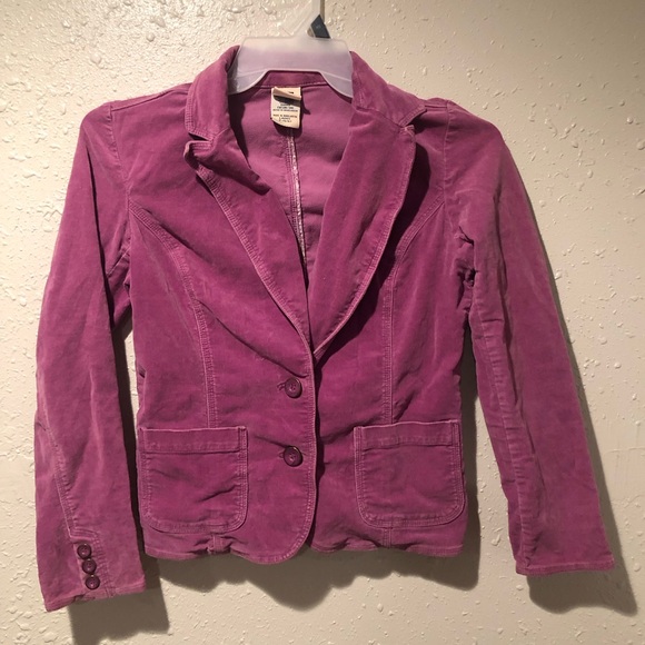 Faded Glory | Jackets & Coats | Lavender Crushed Velvet Suit Jacket Sz ...
